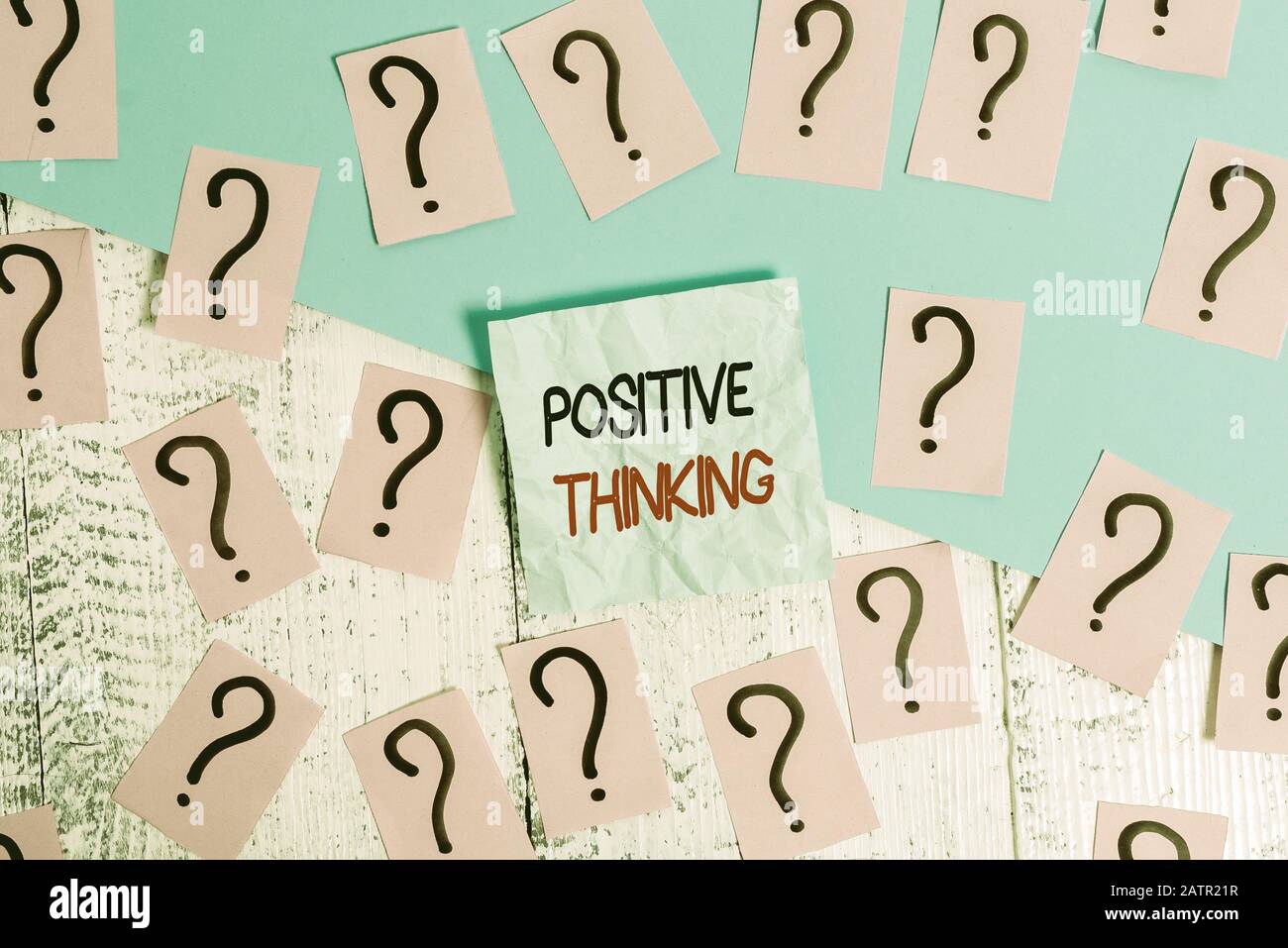 Writing note showing Positive Thinking. Business concept for mental ...