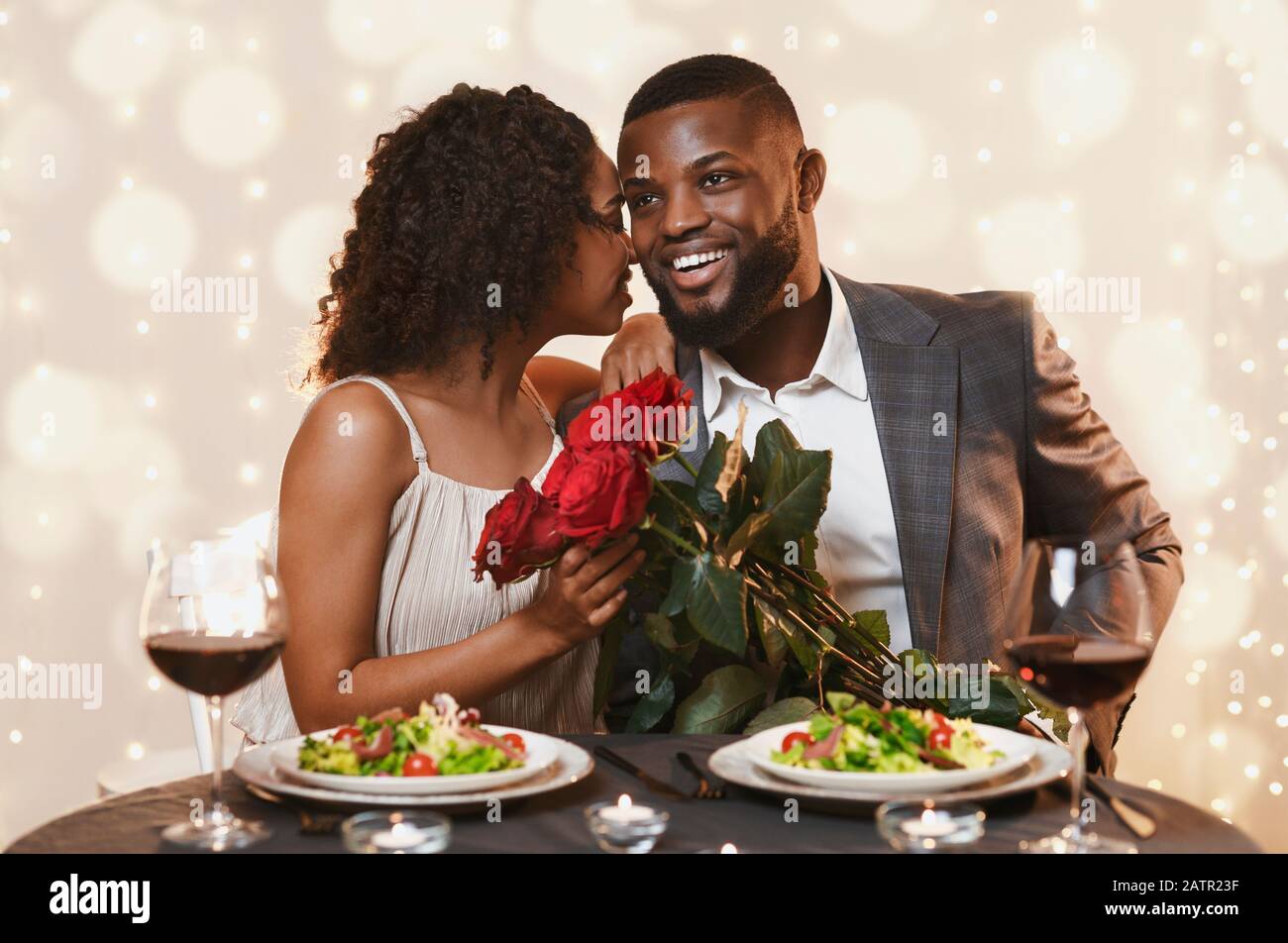 Romantic young man giving rose hi-res stock photography and images - Alamy