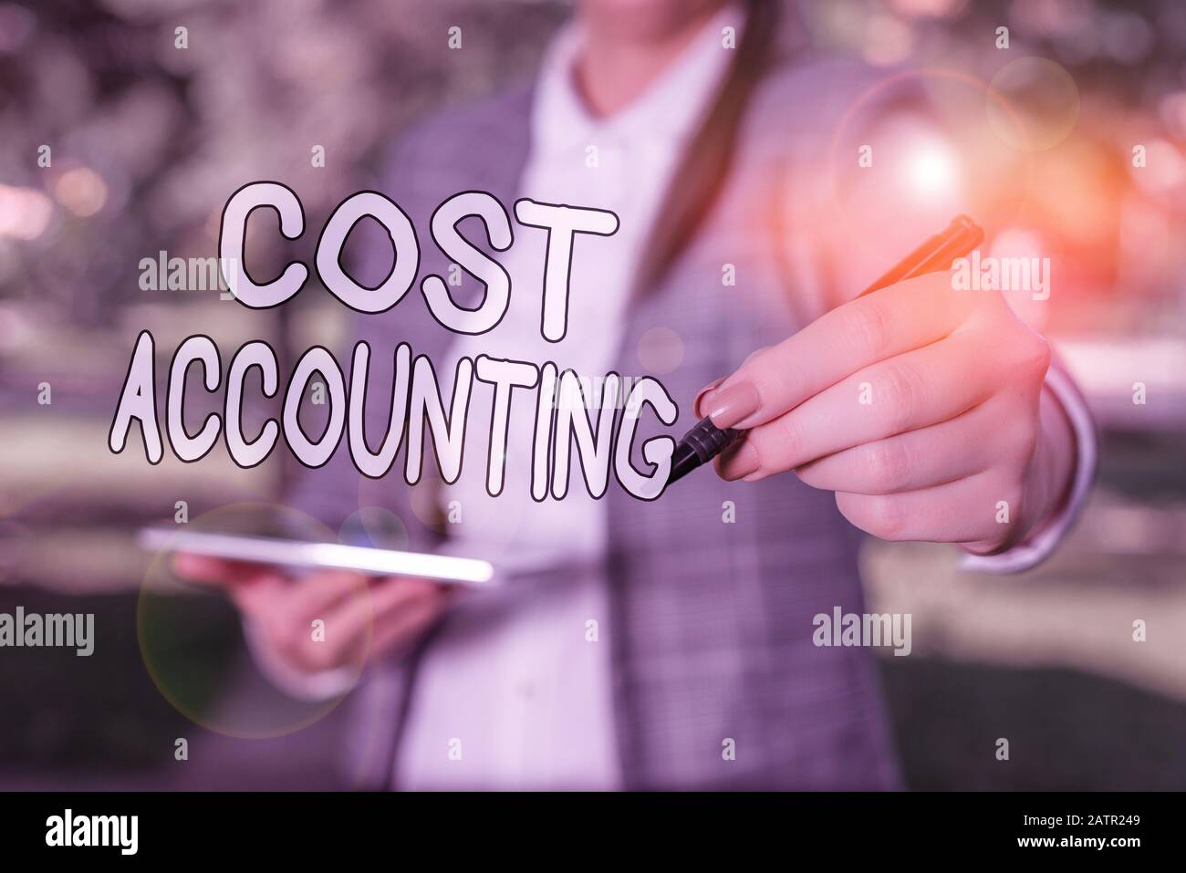 Conceptual hand writing showing Cost Accounting. Concept meaning the ...