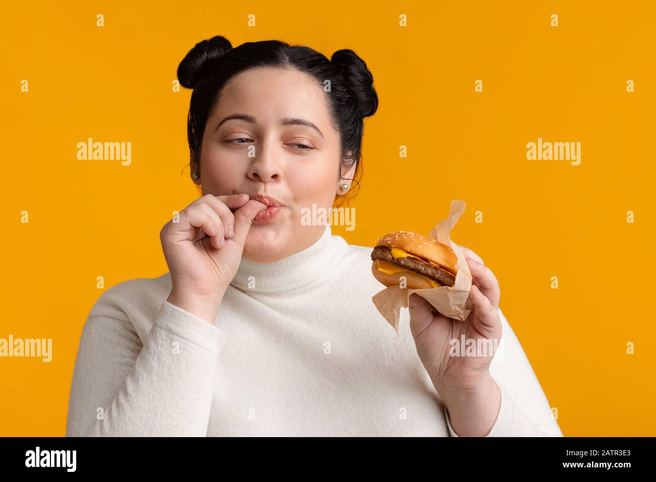 Obese People Eating High Resolution Stock Photography and Images - Alamy