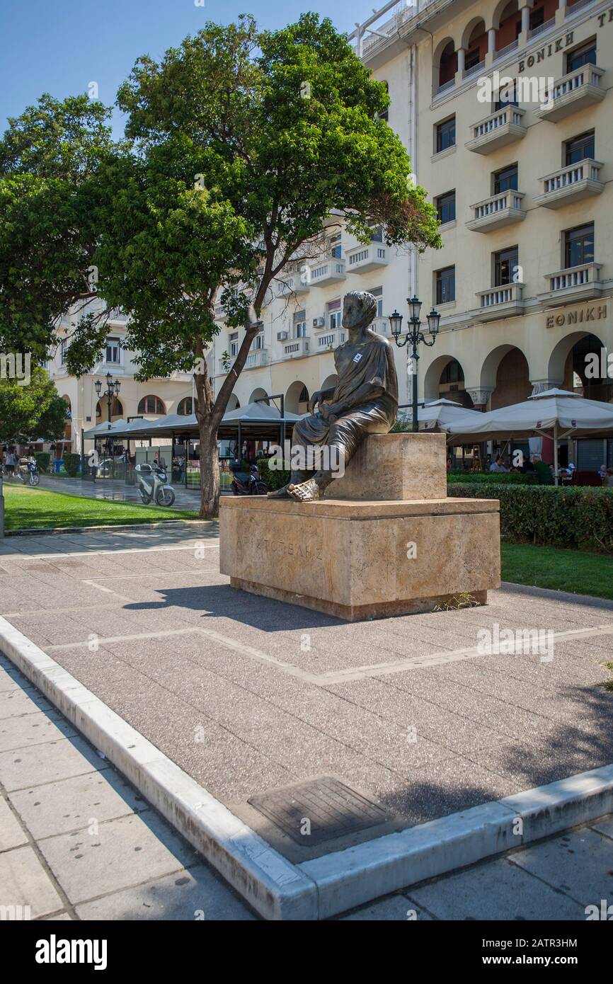 Statue of Aristotle, Aristotelous square, Thessaloniki architecture ...