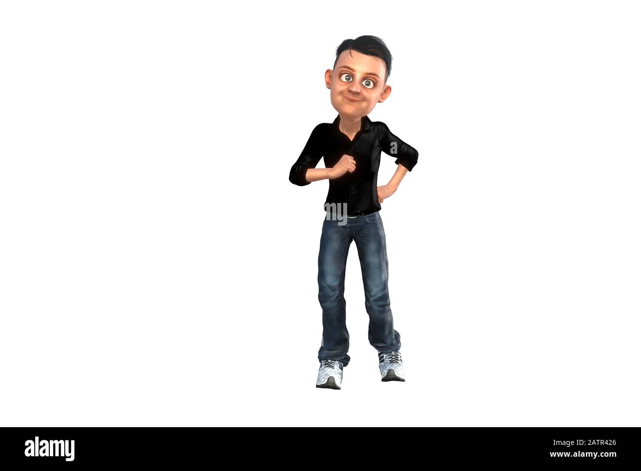 Cartoon confident hi-res stock photography and images - Alamy