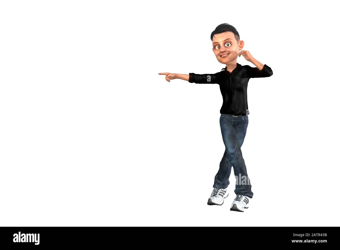 3d person doing an attitude move Stock Photo - Alamy