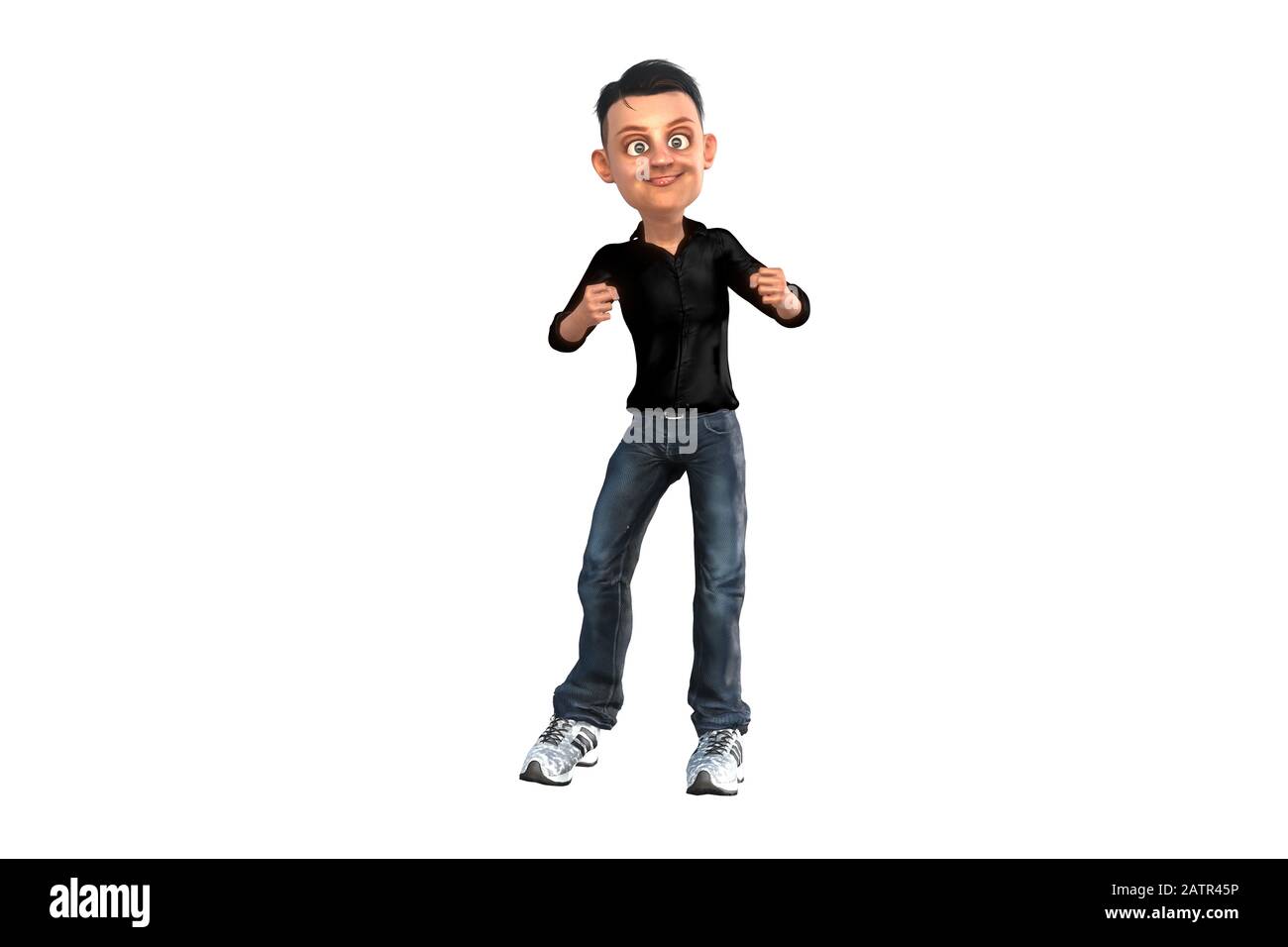 Happy successful businessman dancing walking hi-res stock photography ...