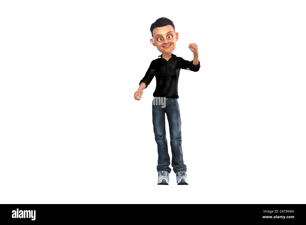 3d men explaining his success plan Stock Photo - Alamy