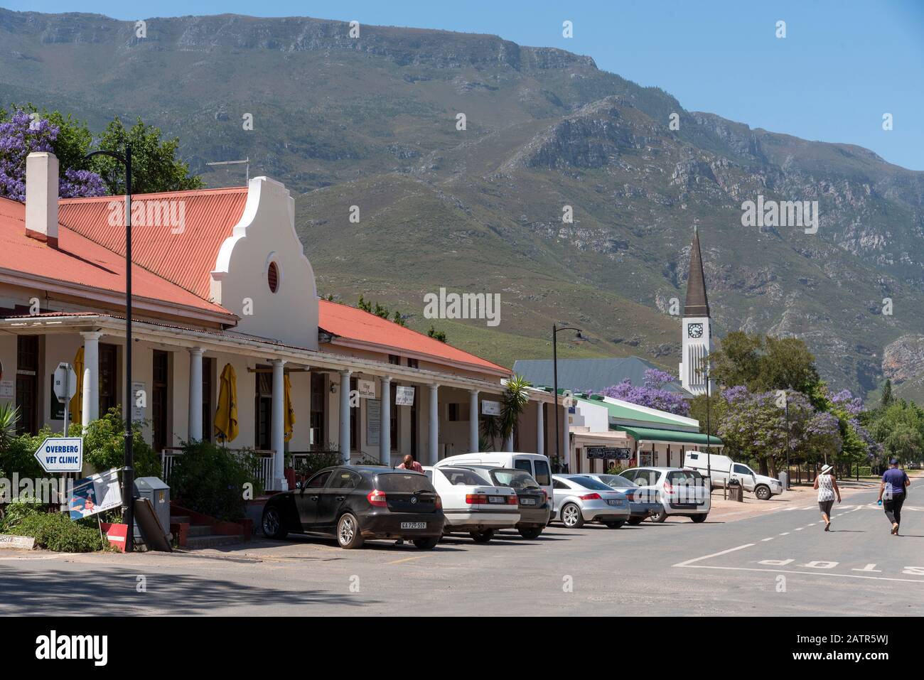 Greyton, Overberg, Western Cape, South Africa. Dec 2019. Town centre of ...