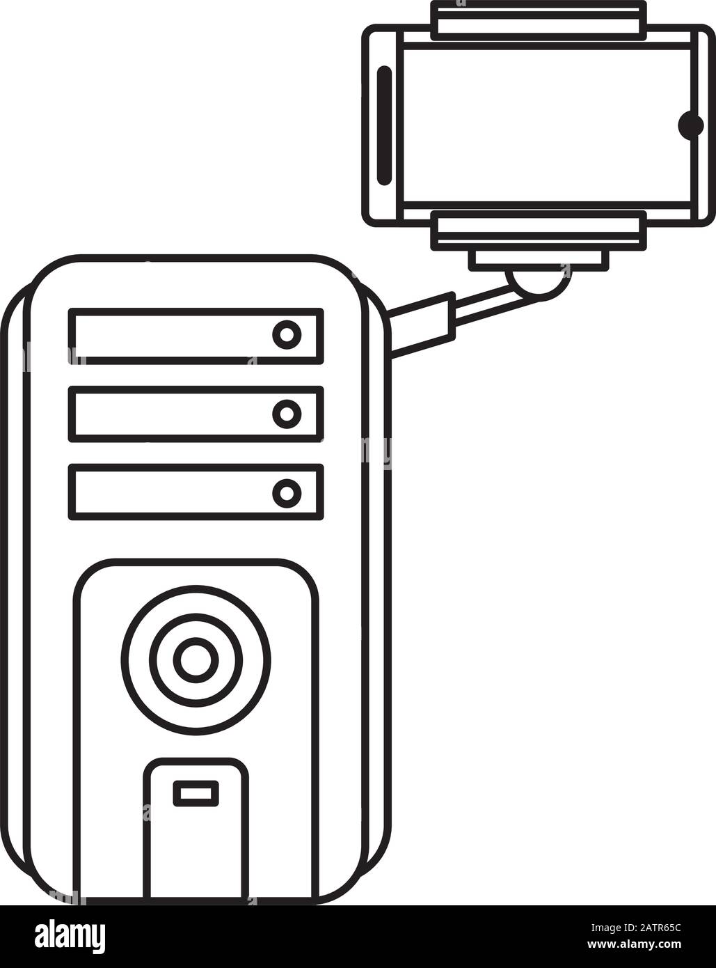 Computer desktop tower smartphone hi-res stock photography and images ...