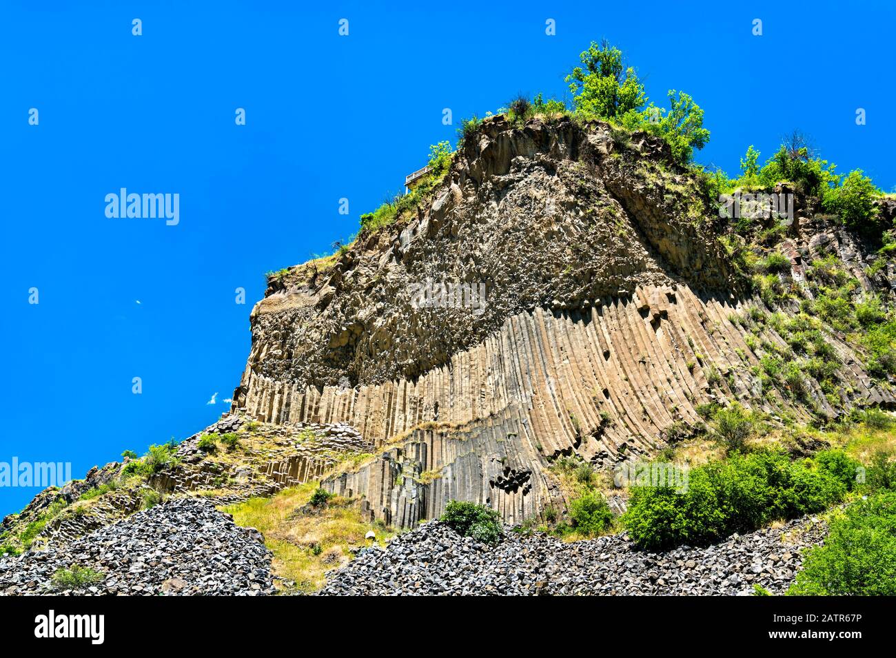 Basalt column formations in the Garni Gorge, Armenia Stock Photo - Alamy