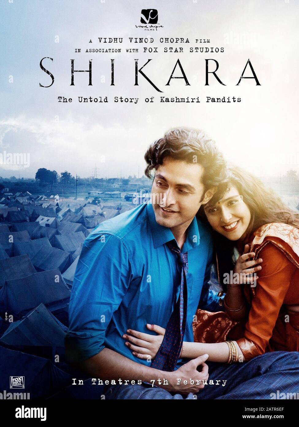 SHIKARA, Indian poster, from left: Aadil Khan, Sadia, 2020. TM ...