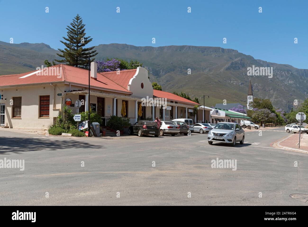 Greyton, Overberg, Western Cape, South Africa. Dec 2019. Town centre of ...