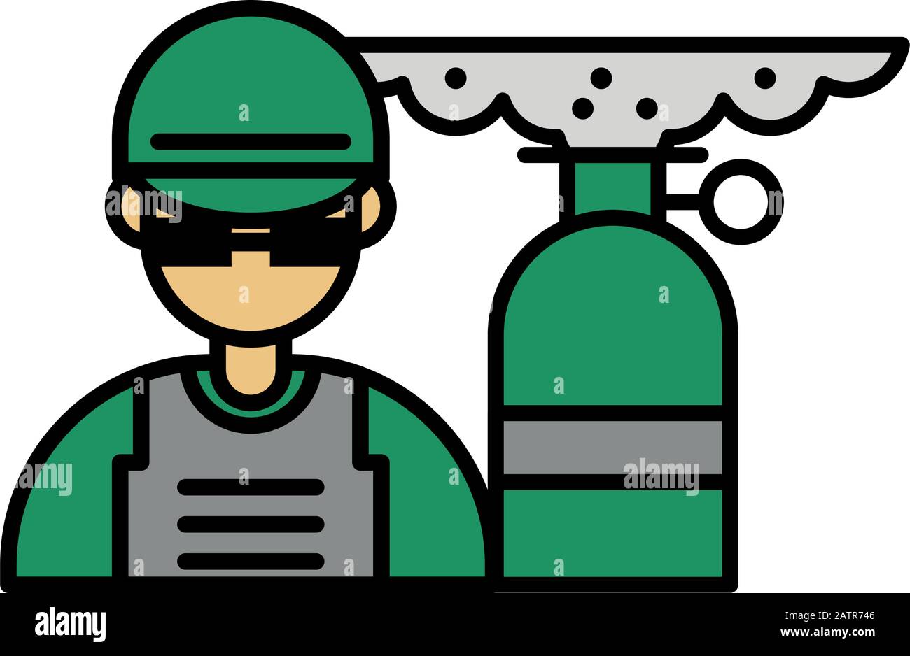 soldier military force with smoke bomb Stock Vector Image & Art - Alamy