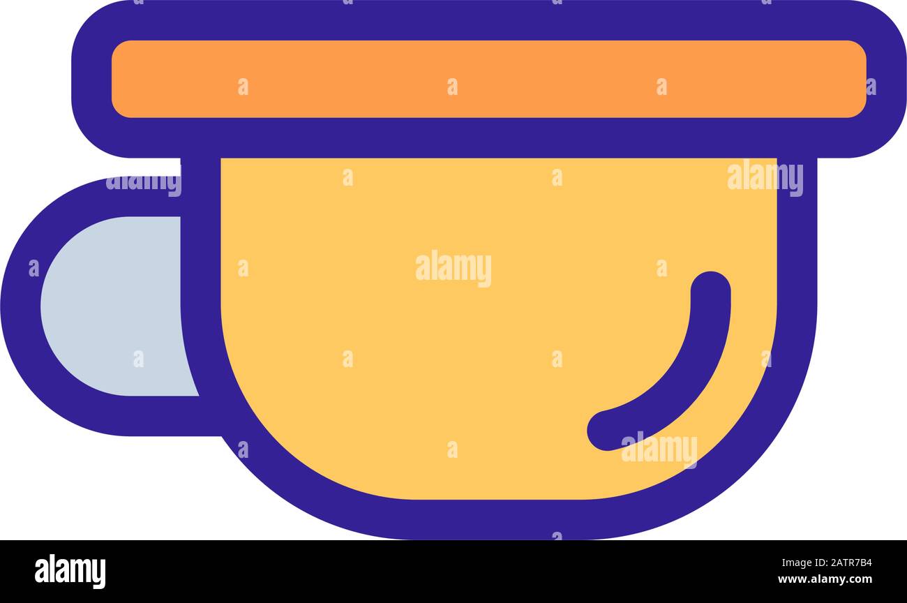 Children pot icon vector. Isolated contour symbol illustration Stock ...