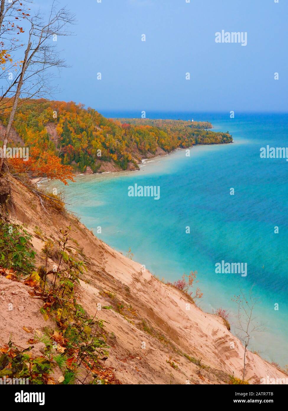 Au Sable Light, Log Slide, Pictured Rocks National Lakeshore, Munising ...