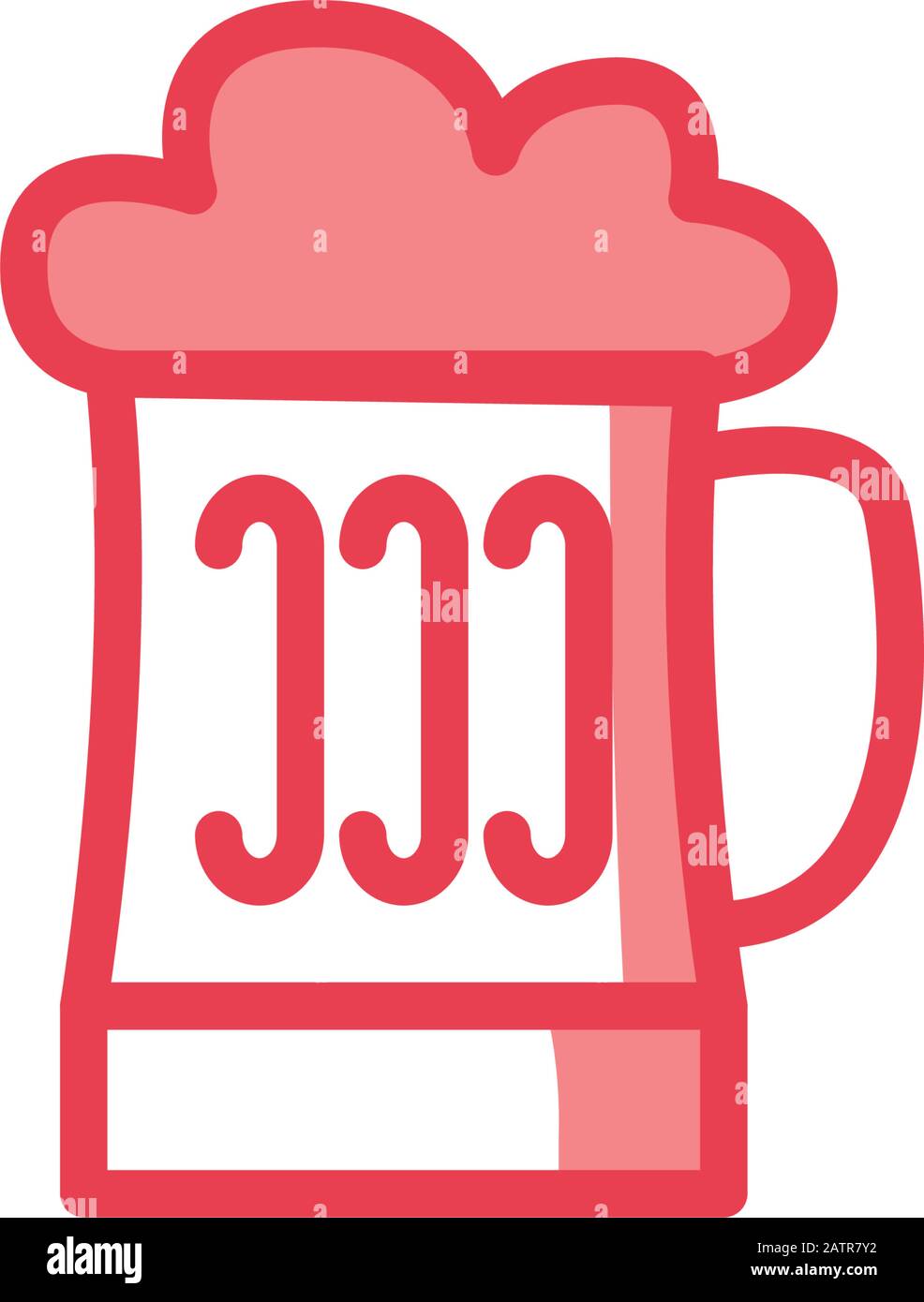 Beer glass design, Pub alcohol bar brewery drink ale and lager theme ...