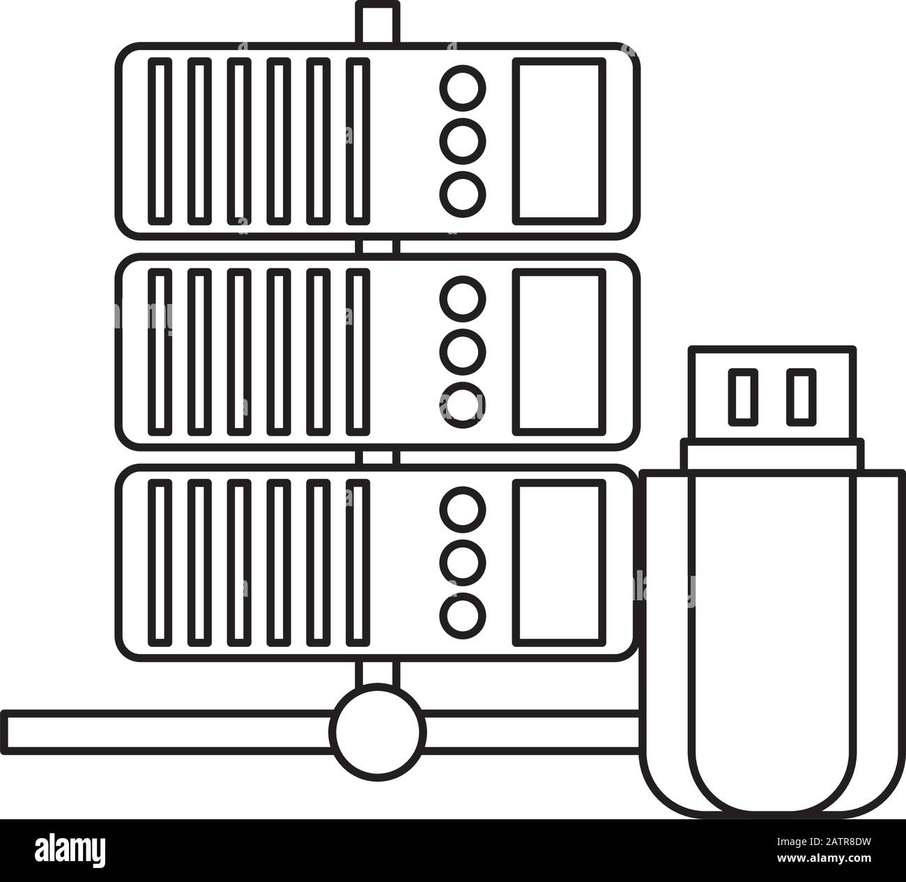 Pc tower case usb Cut Out Stock Images & Pictures - Alamy