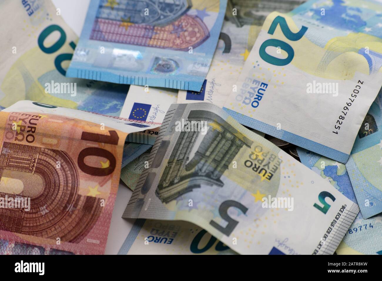 mixed euro notes side by side Stock Photo - Alamy