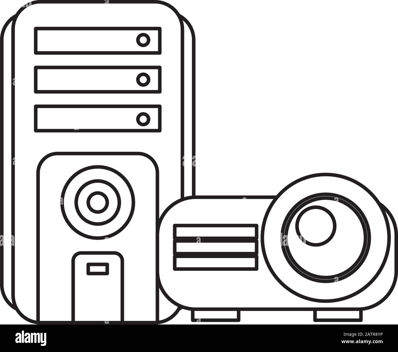 Tower video Black and White Stock Photos & Images - Alamy