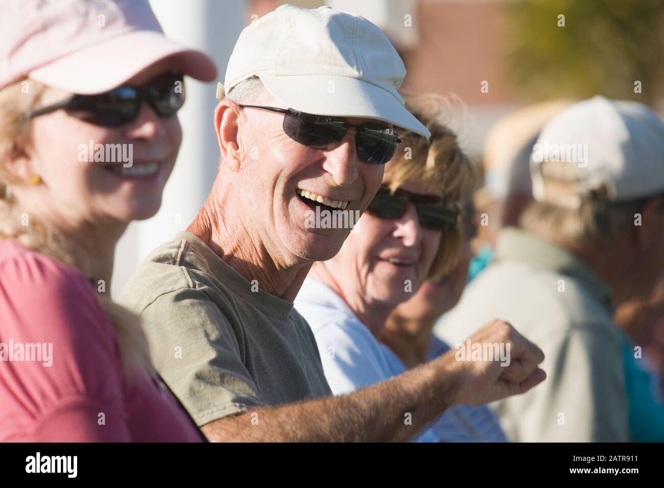 Group of people smiling together Stock Photo - Alamy