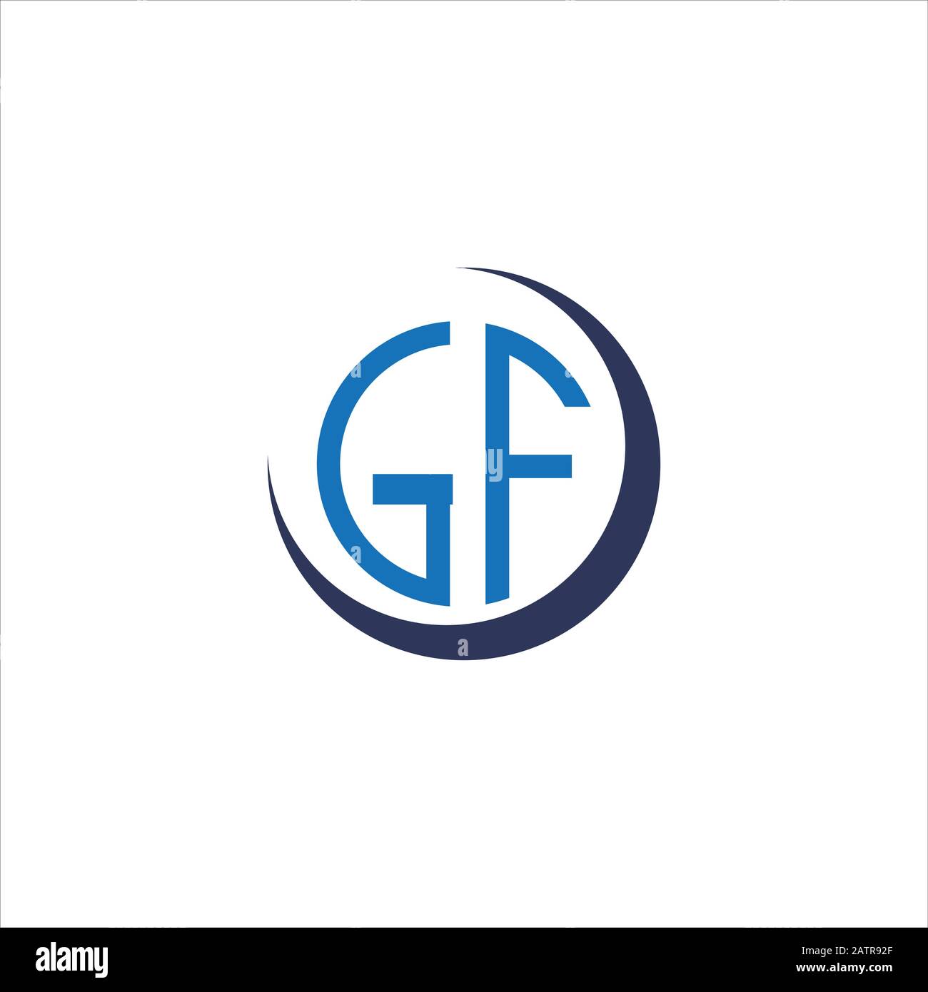 Initial letter gf or fg logo design template Stock Vector Image & Art ...