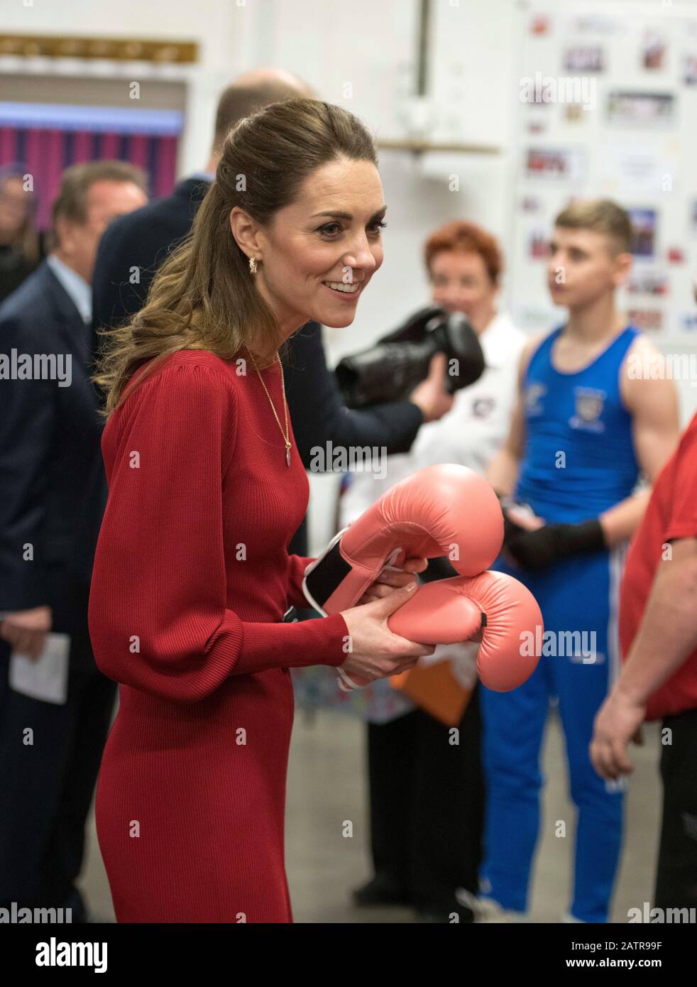 The Duchess of Cambridge during a visit to Bulldogs Boxing Club at the ...
