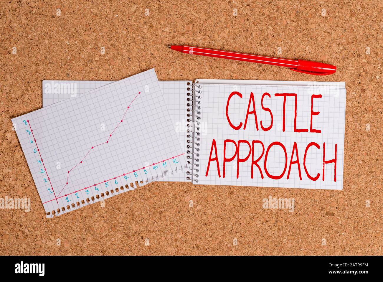 Conceptual hand writing showing Castle Approach. Concept meaning ...