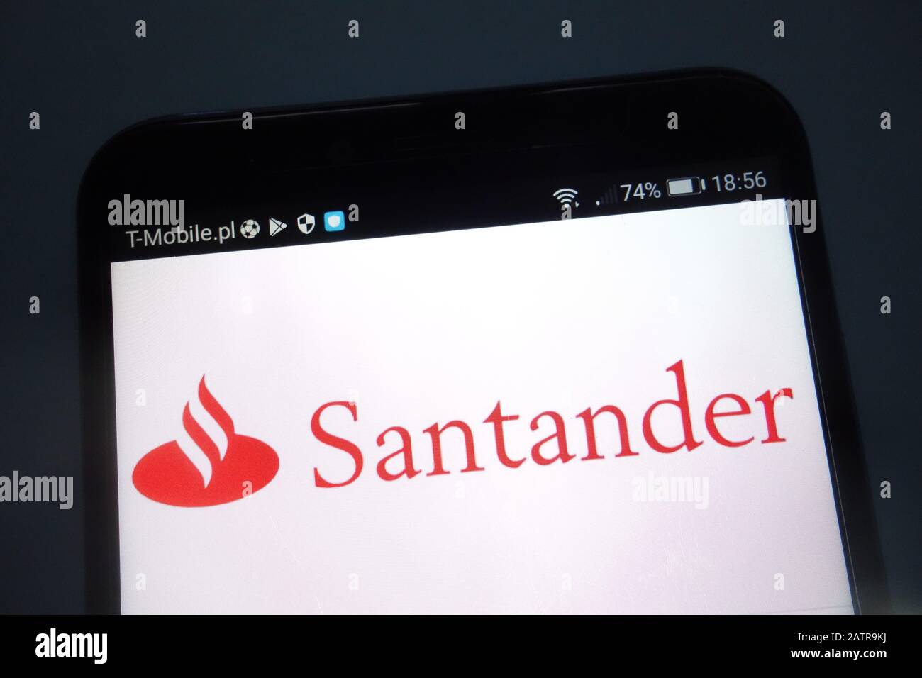 Santander logo hi-res stock photography and images - Alamy