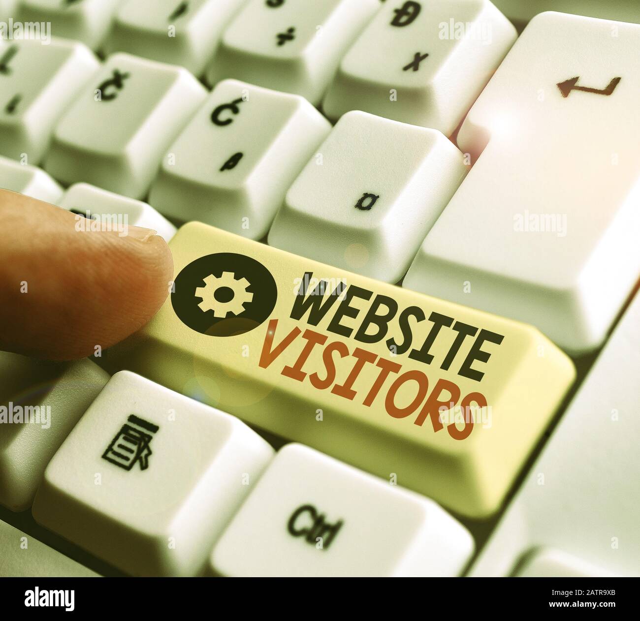 Word writing text Website Visitors. Business photo showcasing someone ...
