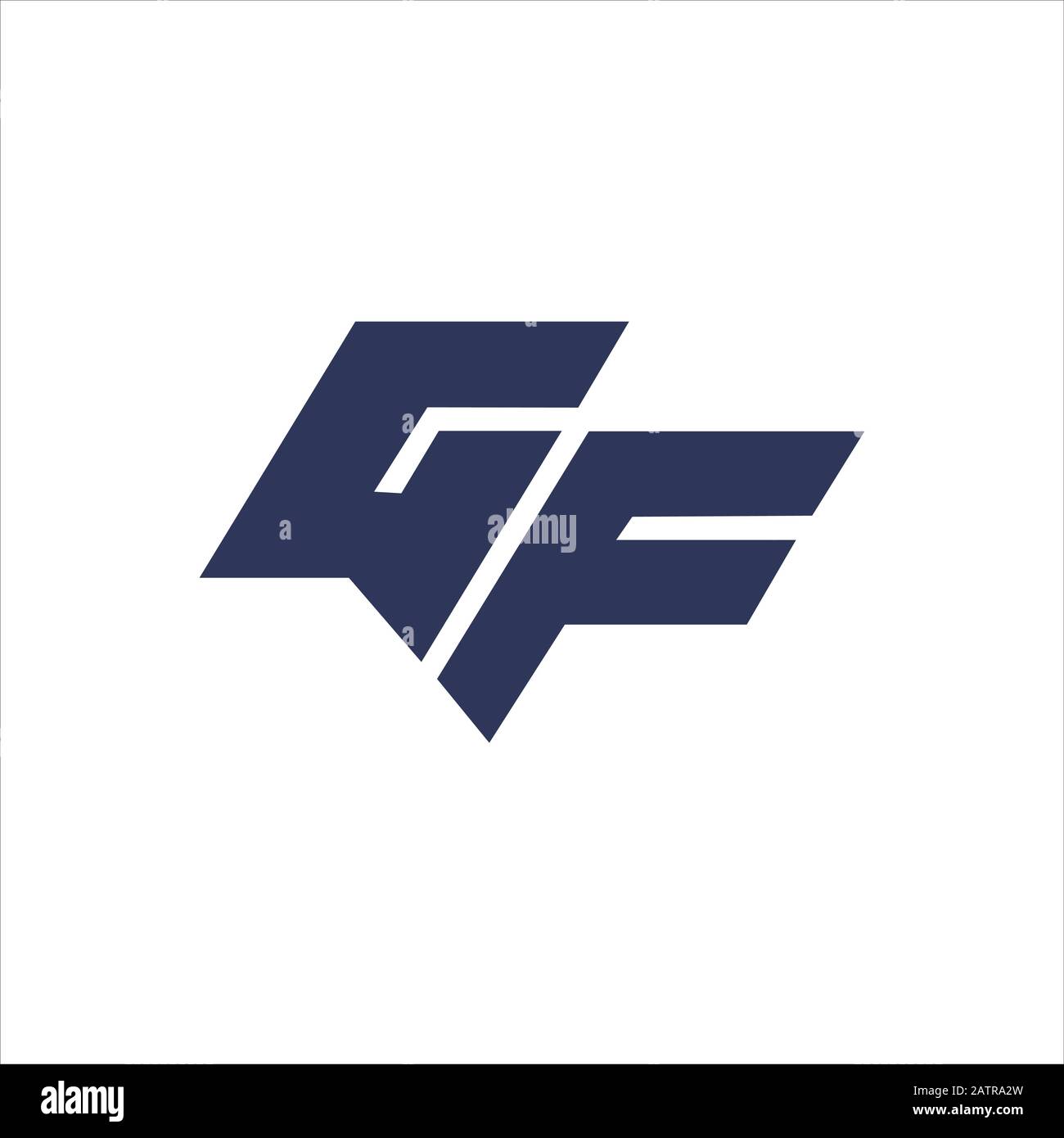 Initial letter gf or fg logo design template Stock Vector Image & Art ...