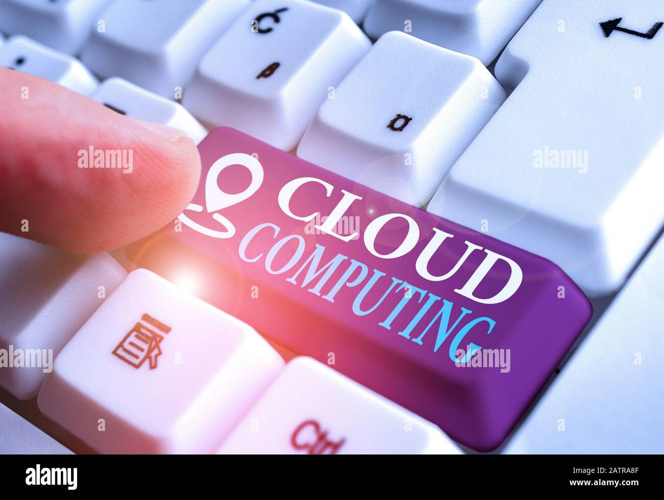 Handwriting text Cloud Computing. Conceptual photo storing and ...