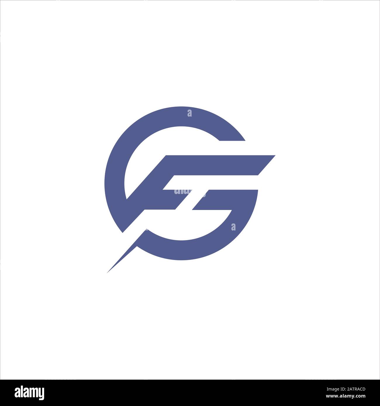 Initial letter gf or fg logo design template Stock Vector Image & Art ...