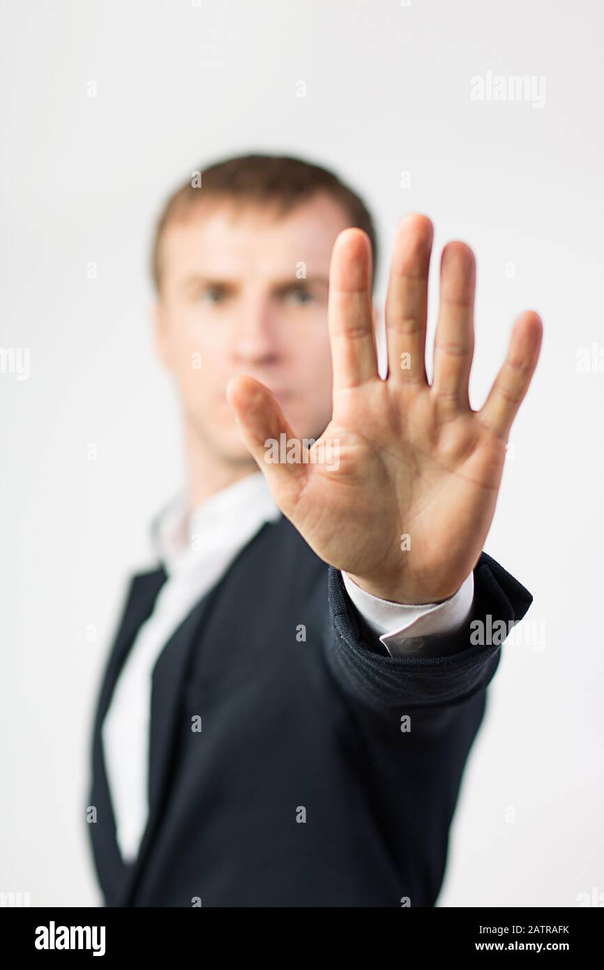 Hand forward stop hi-res stock photography and images - Alamy