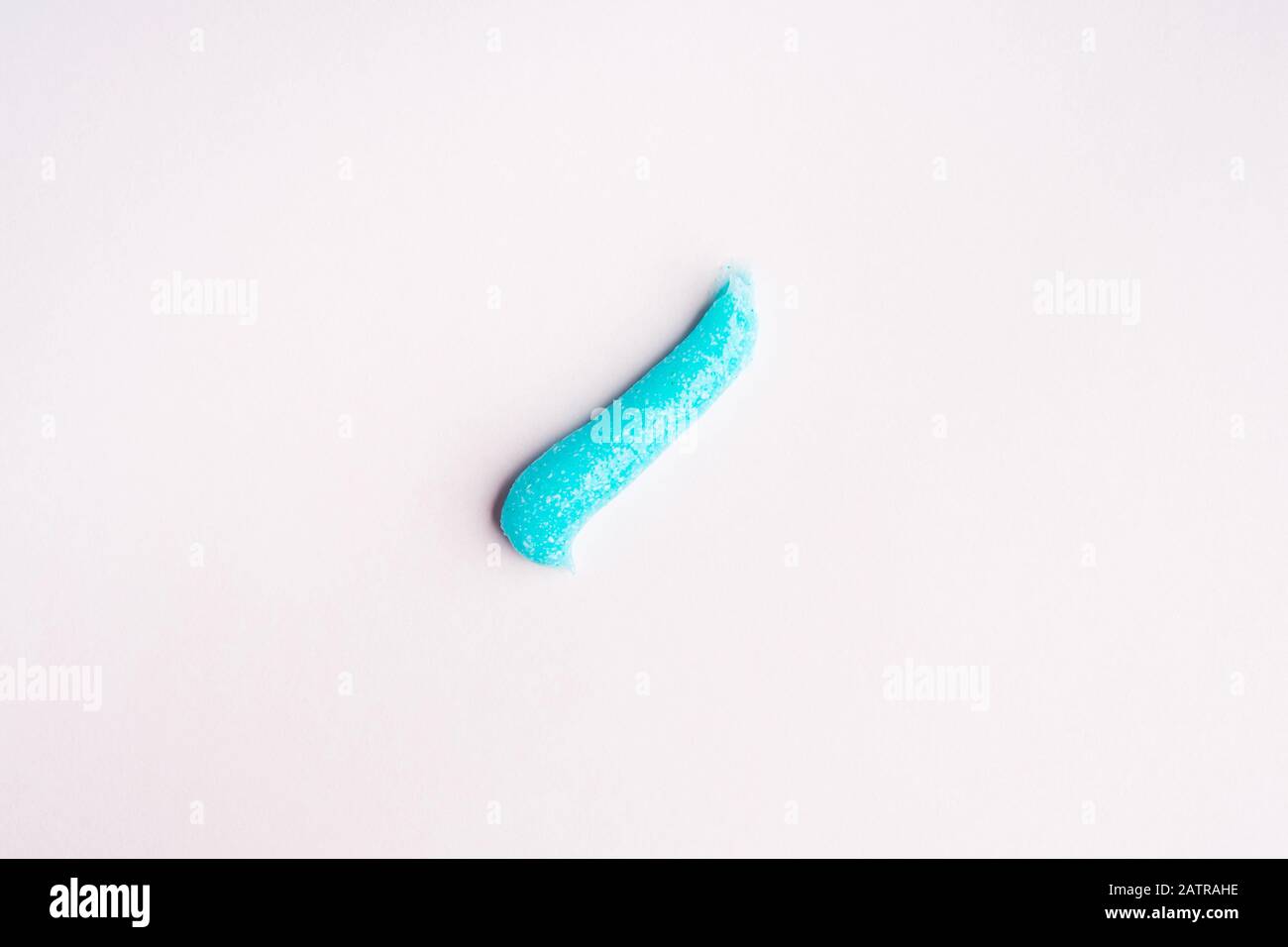 Toothpaste snake on pink. Dental hygiene concept Stock Photo - Alamy