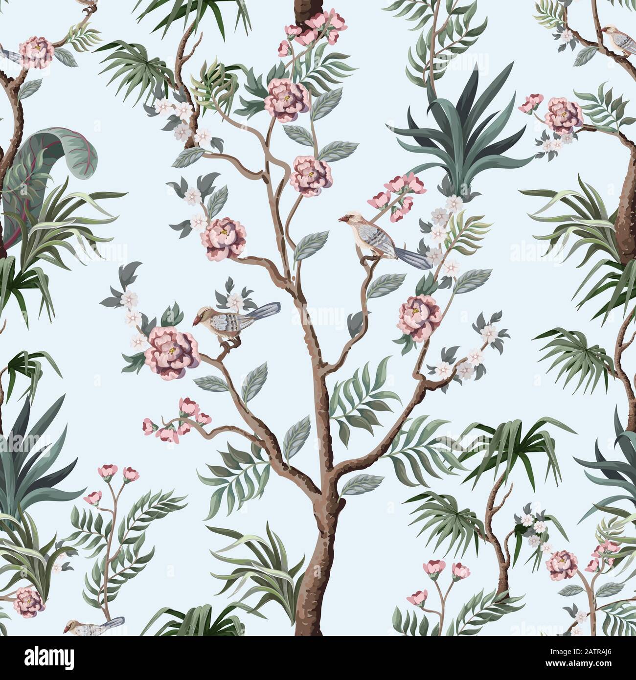 Chinoiserie porcelain Stock Vector Images - Alamy
