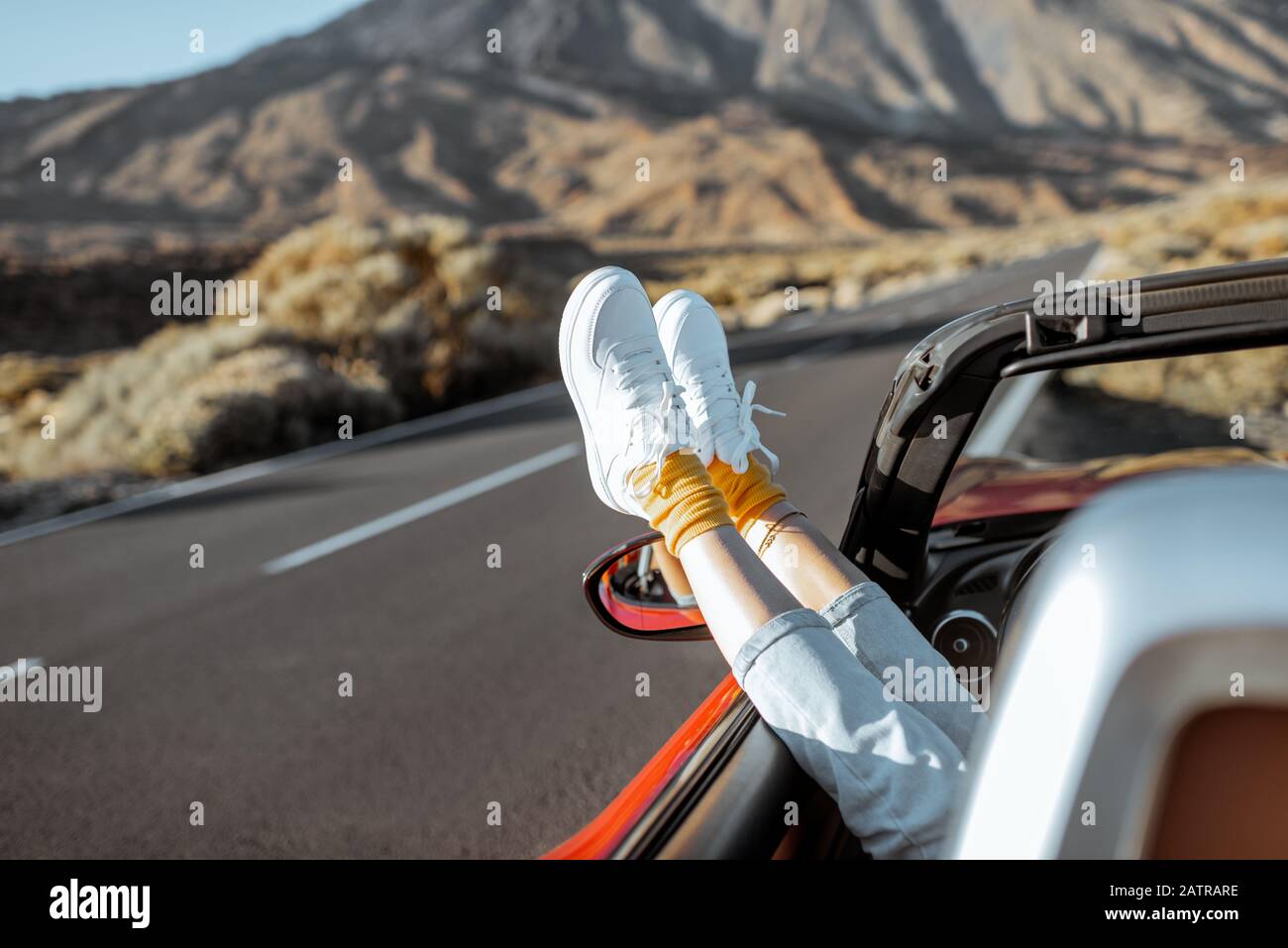 Close up legs female traveler hi-res stock photography and images - Alamy