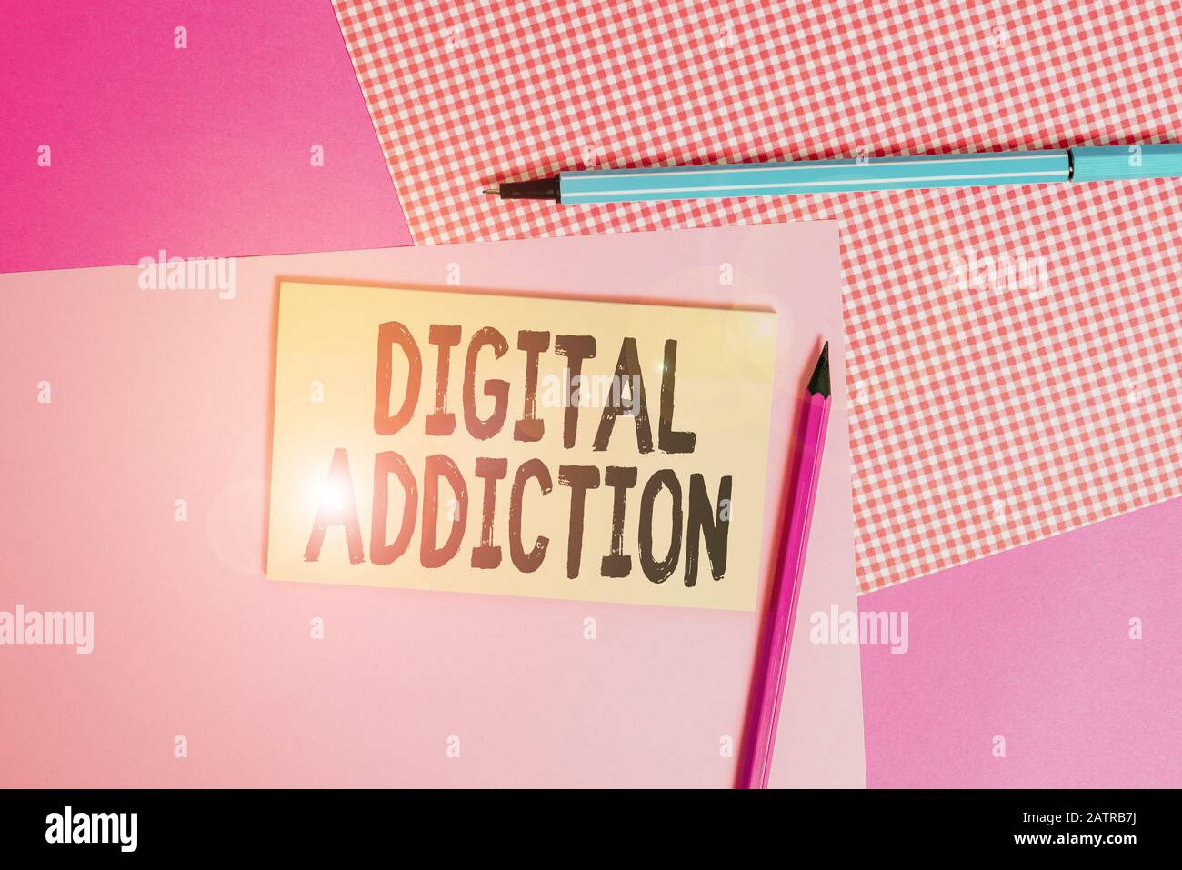 Conceptual hand writing showing Digital Addiction. Concept meaning ...