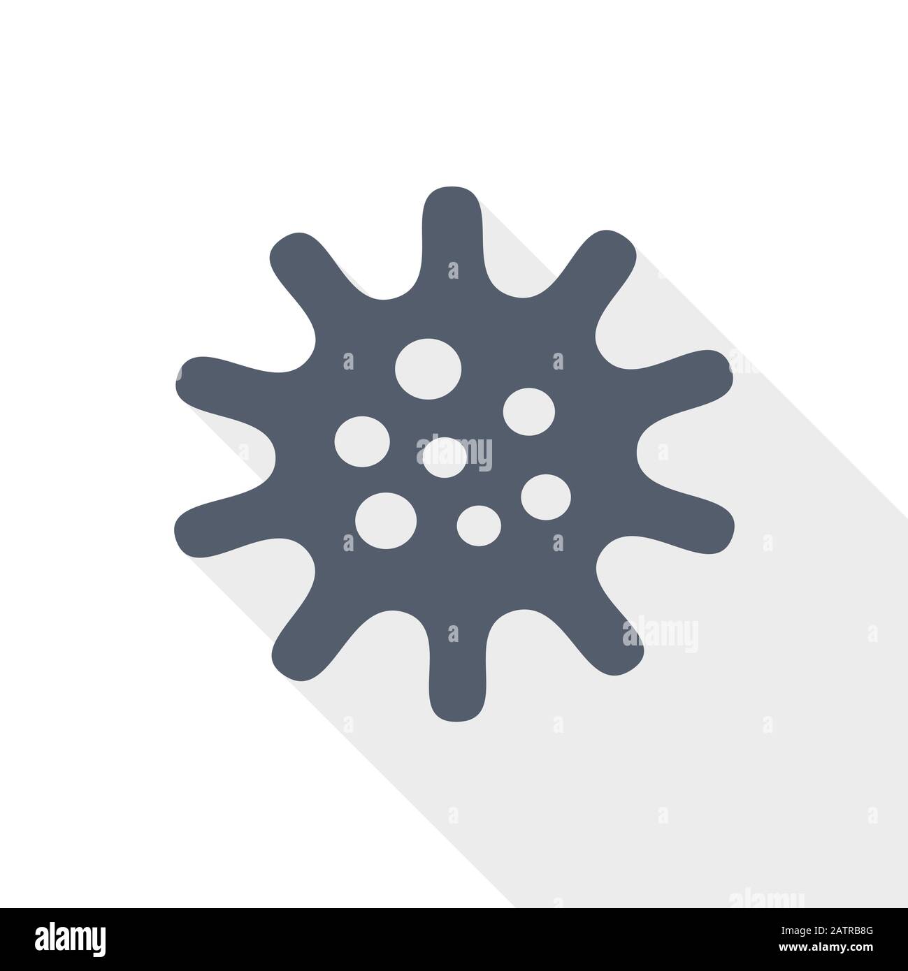 Virus vector icon, bacteria, pathogen, infection concept flat design ...