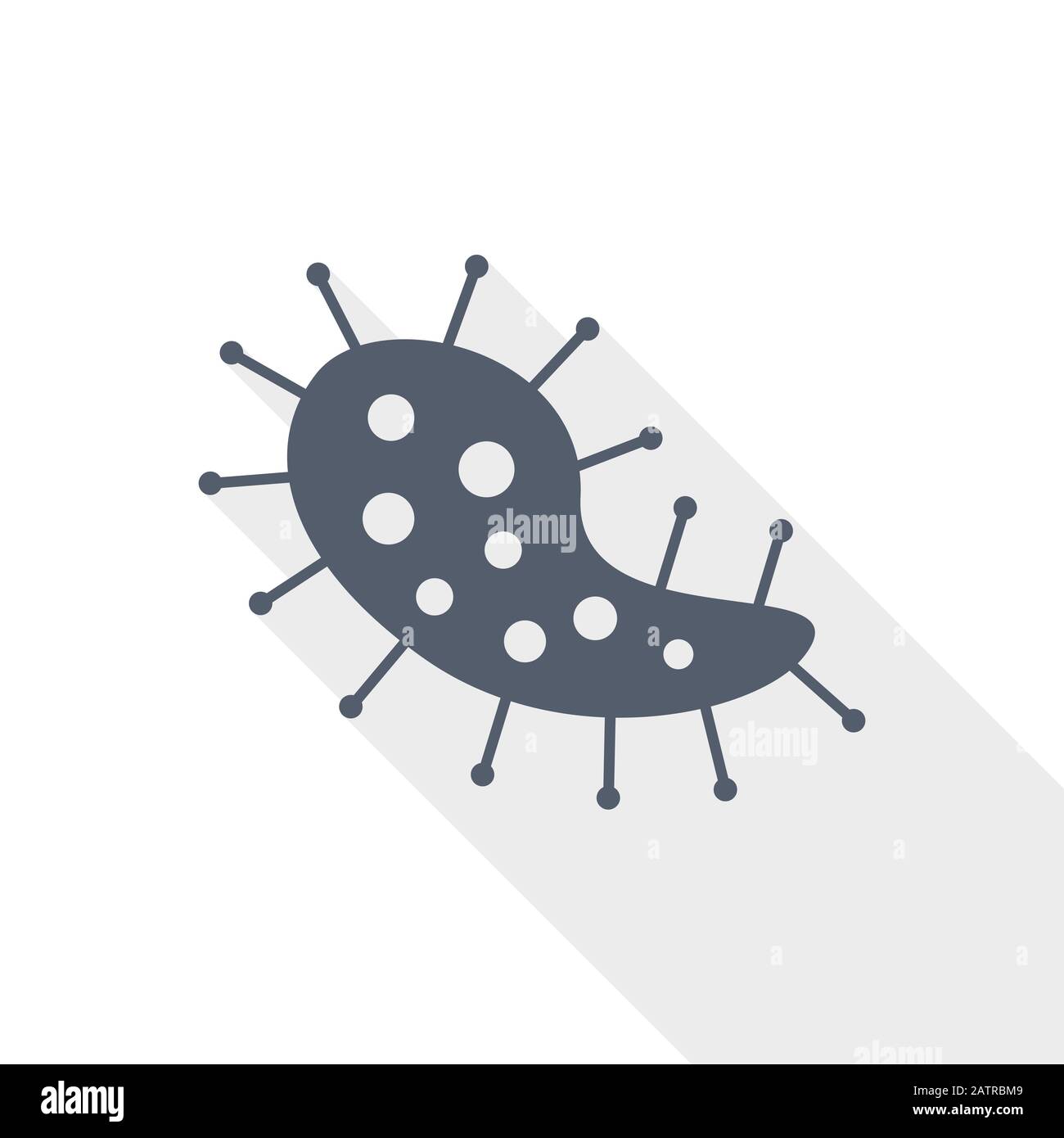 Virus vector icon, bacteria, pathogen, infection concept flat design ...