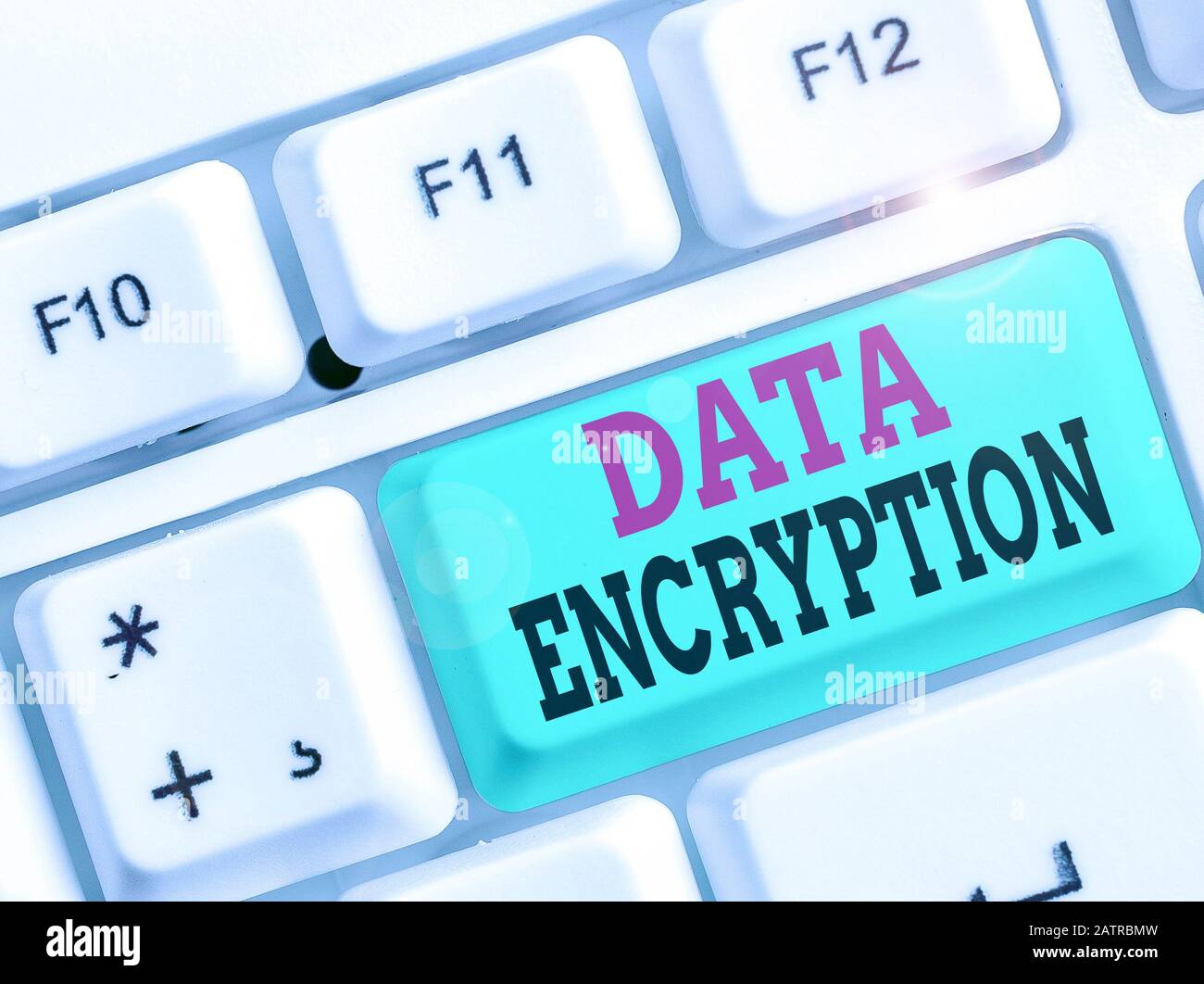 Handwriting text Data Encryption. Conceptual photo Conversion of data into code for compression ...