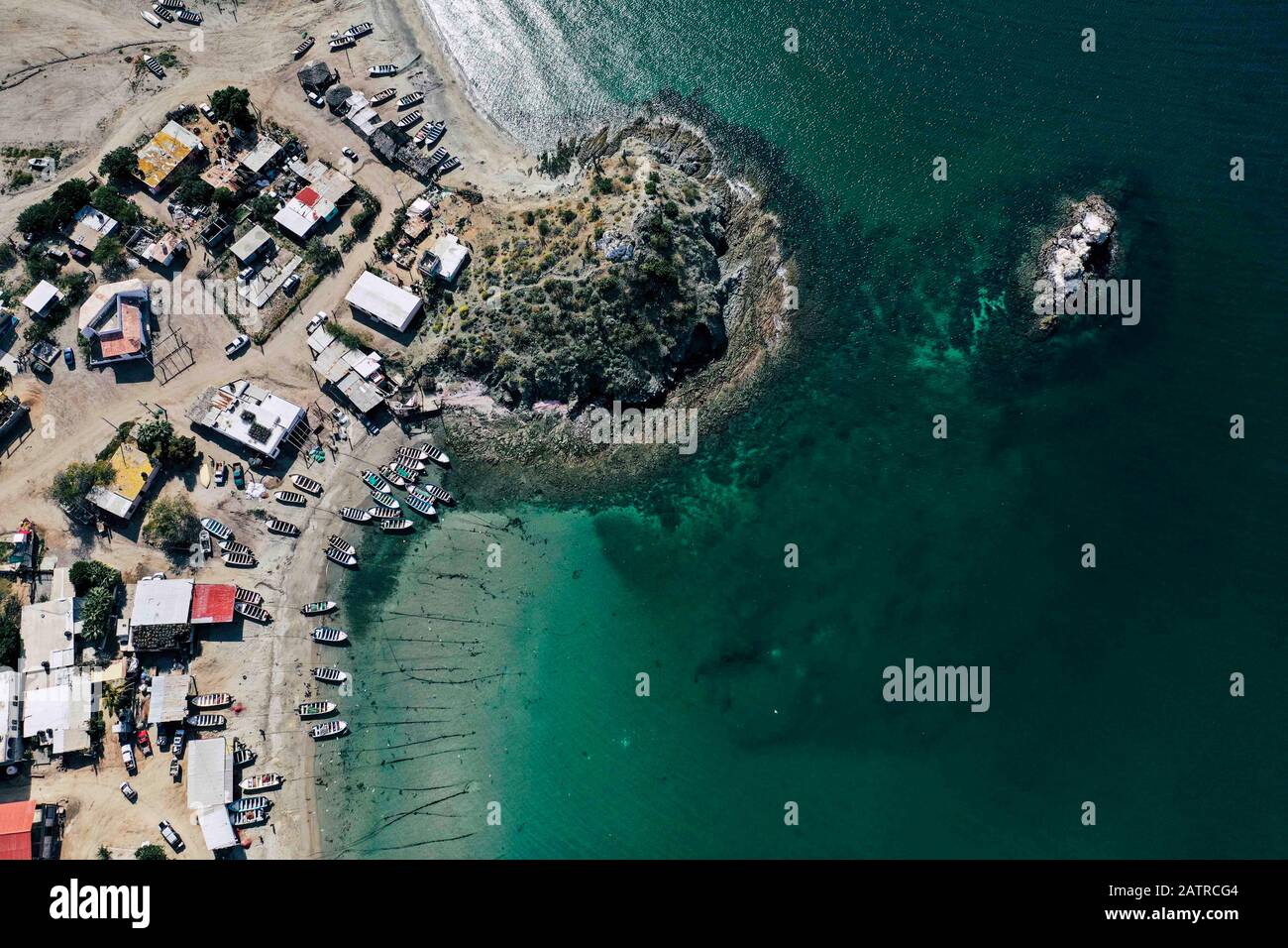 Islets, island in Choyudo beach. stable land area full of guano. Islet ...