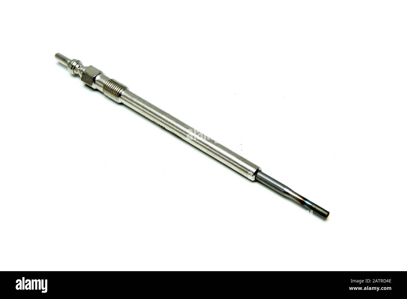 The new glow plug for diesel engines isolated on a white background ...