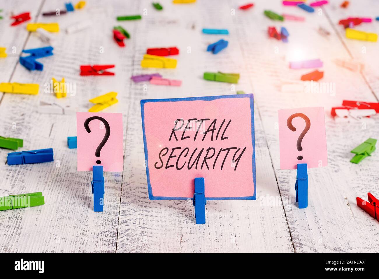 Text sign showing Retail Security. Business photo text process which ...