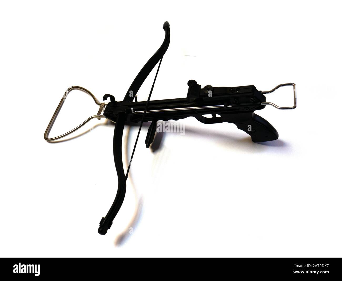 Sports black crossbow on a white background Stock Photo - Alamy