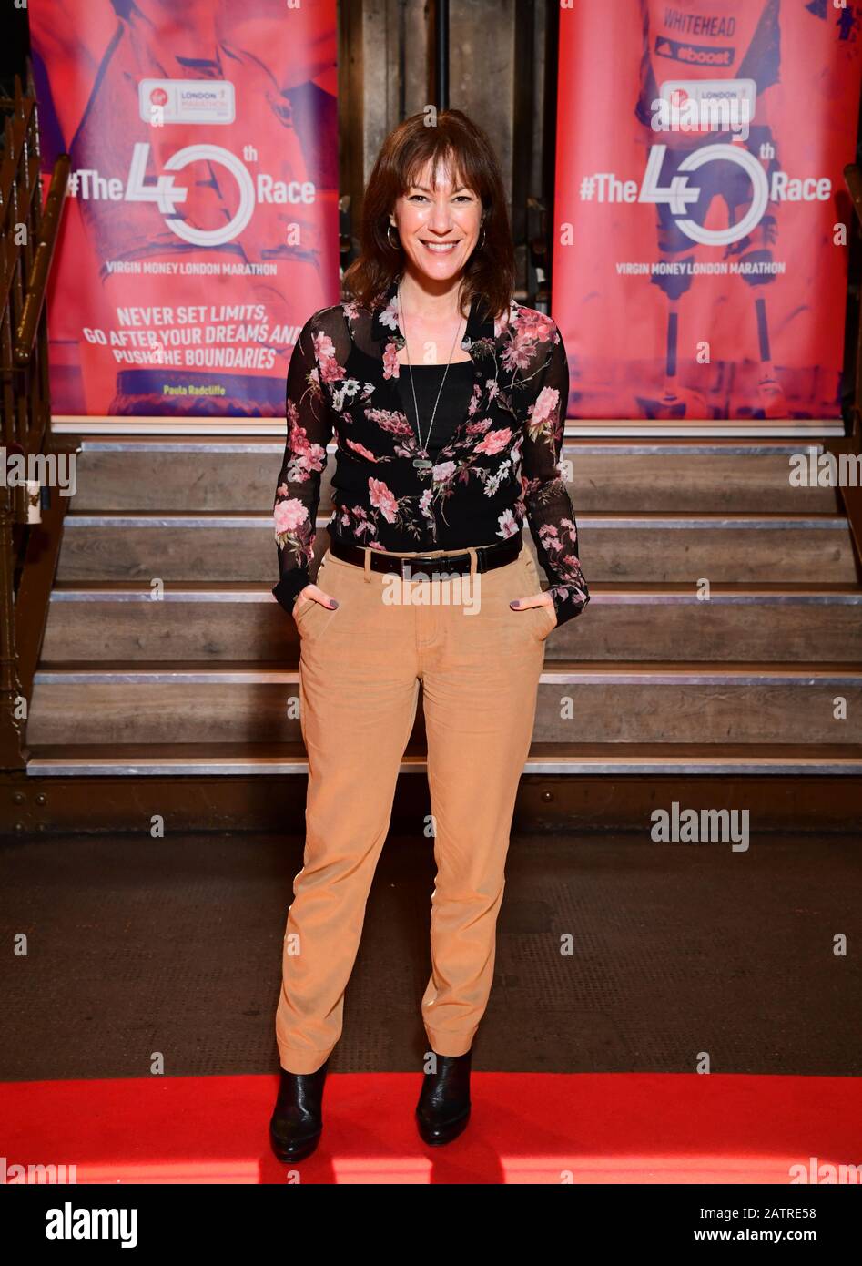 Tanya Franks during the launch of the 2020 Virgin Money London Marathon ...