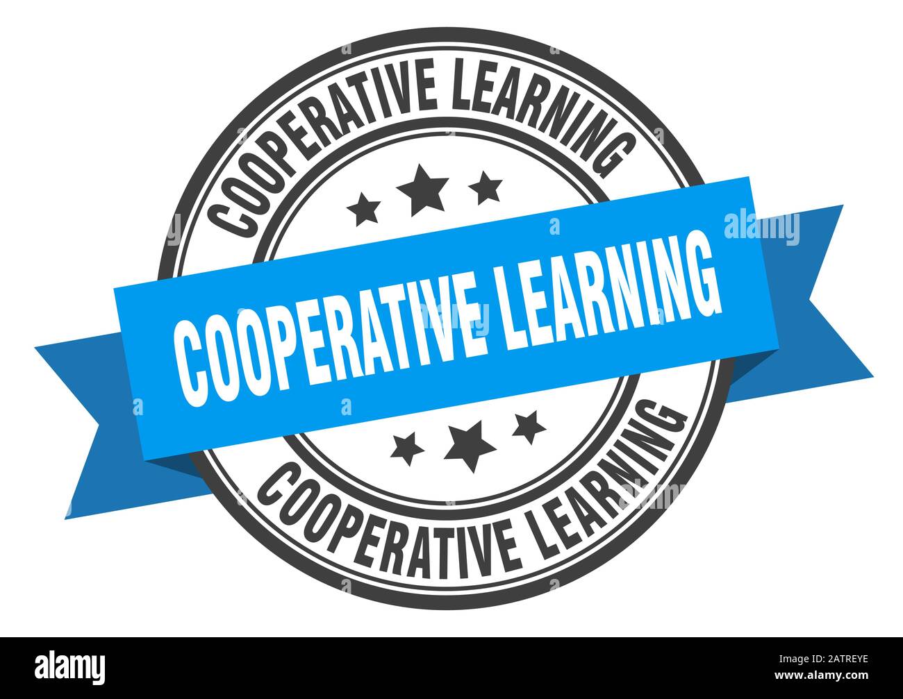 cooperative learning label. cooperative learninground band sign ...