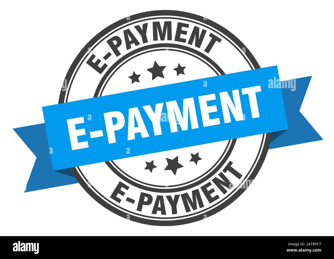 e-payment label. e-paymentround band sign. e-payment stamp Stock Vector ...