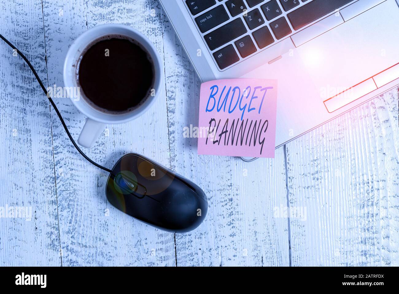 Writing note showing Budget Planning. Business concept for process of ...
