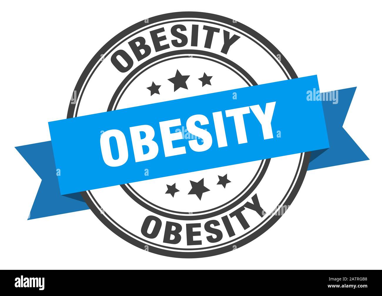 obesity label. obesityround band sign. obesity stamp Stock Vector Image ...