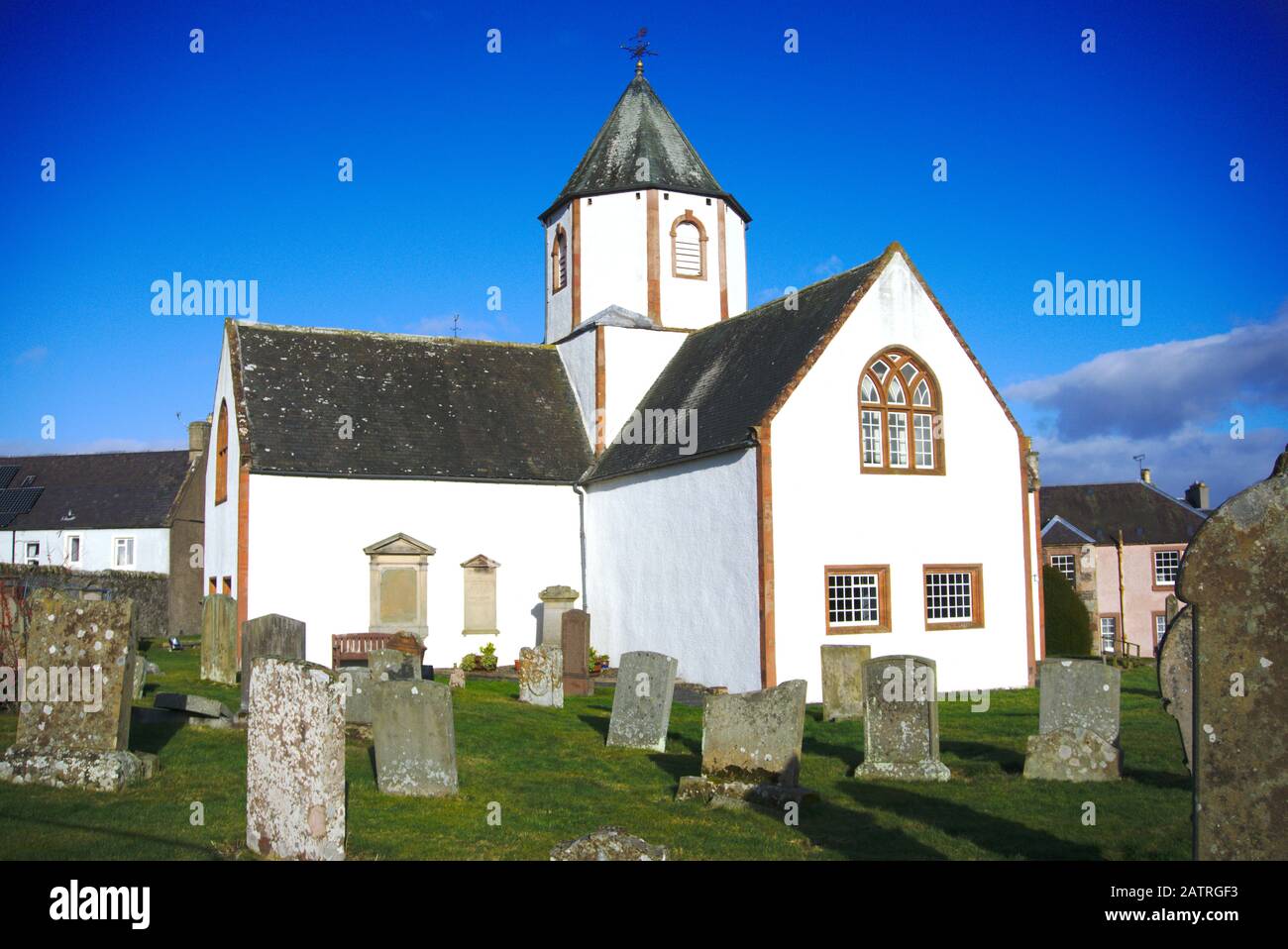 17th century church in Lauder, Berwickshire, Scottish Borders, UK Stock ...