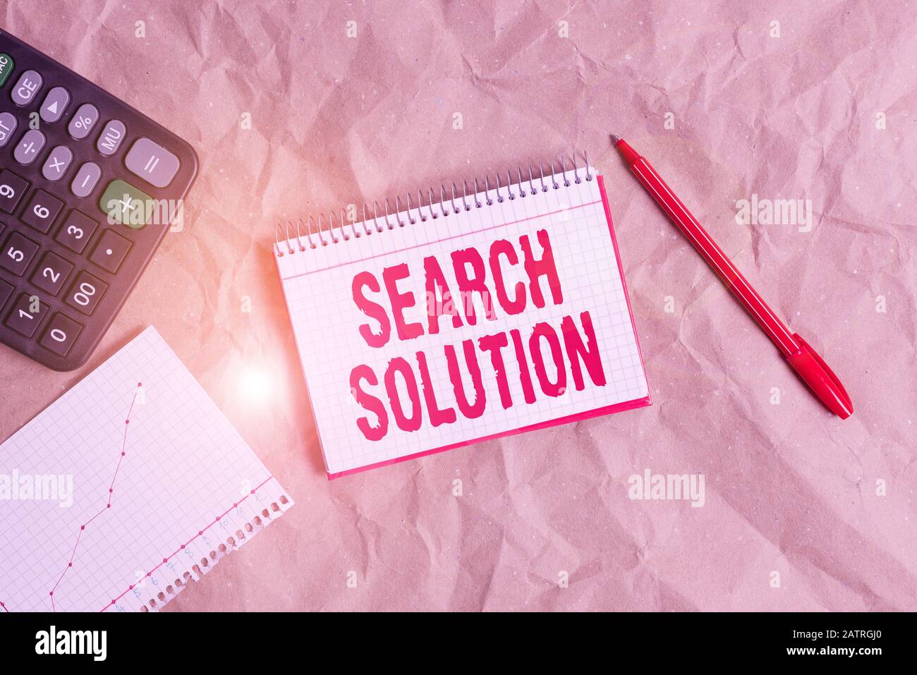 Handwriting Text Writing Search Solution Conceptual Photo An Action Or