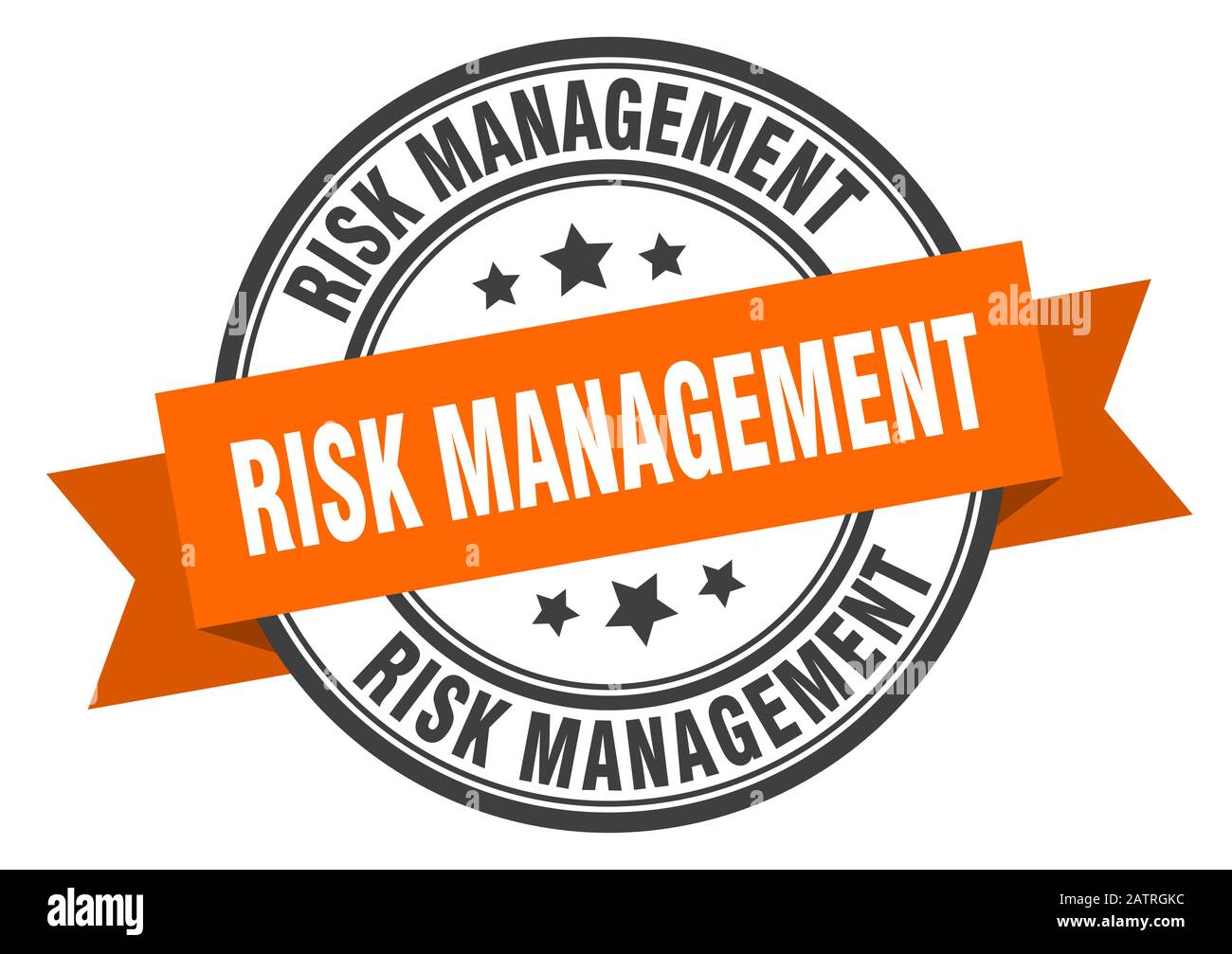 risk management label. risk managementround band sign. risk management ...